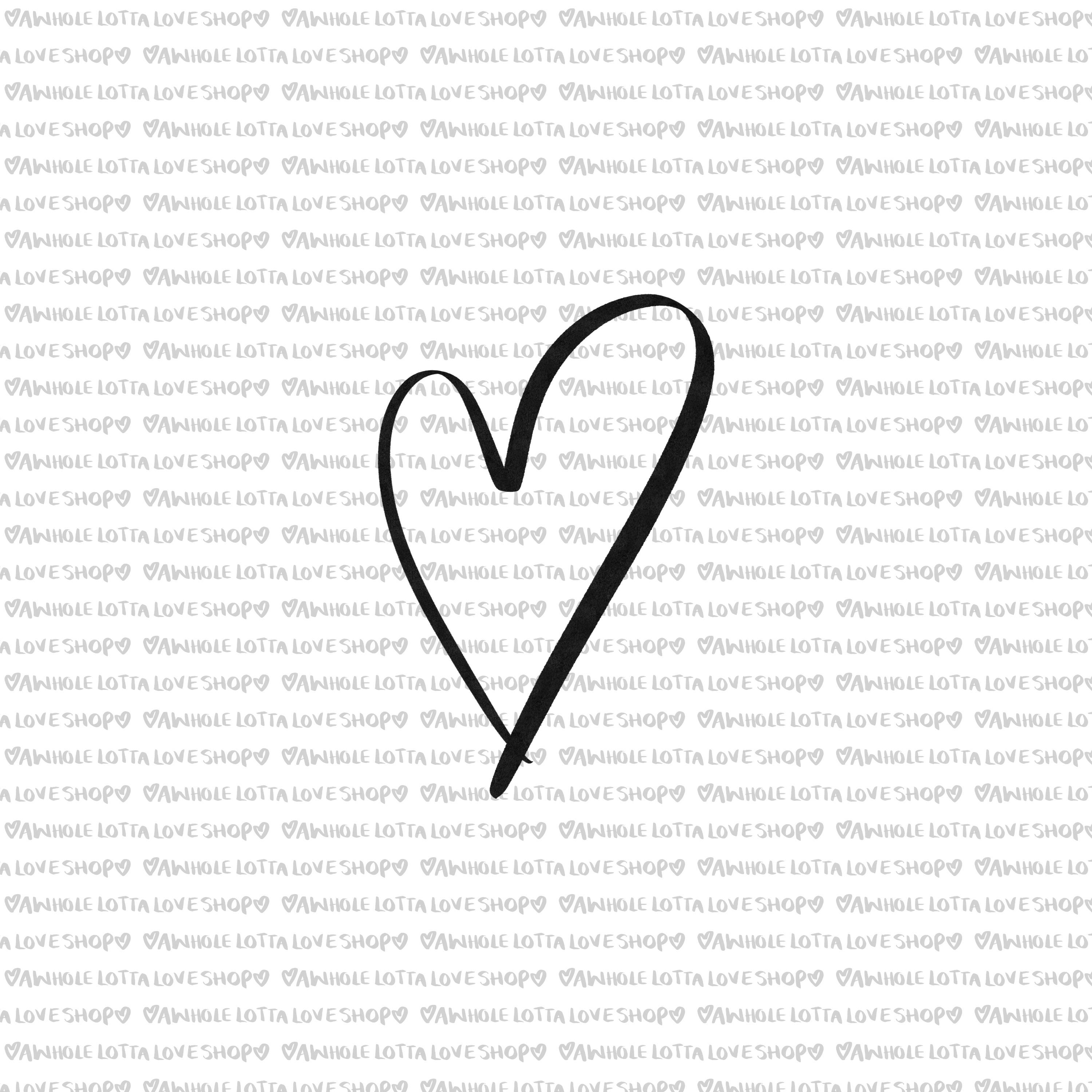Love Heart Outline Png