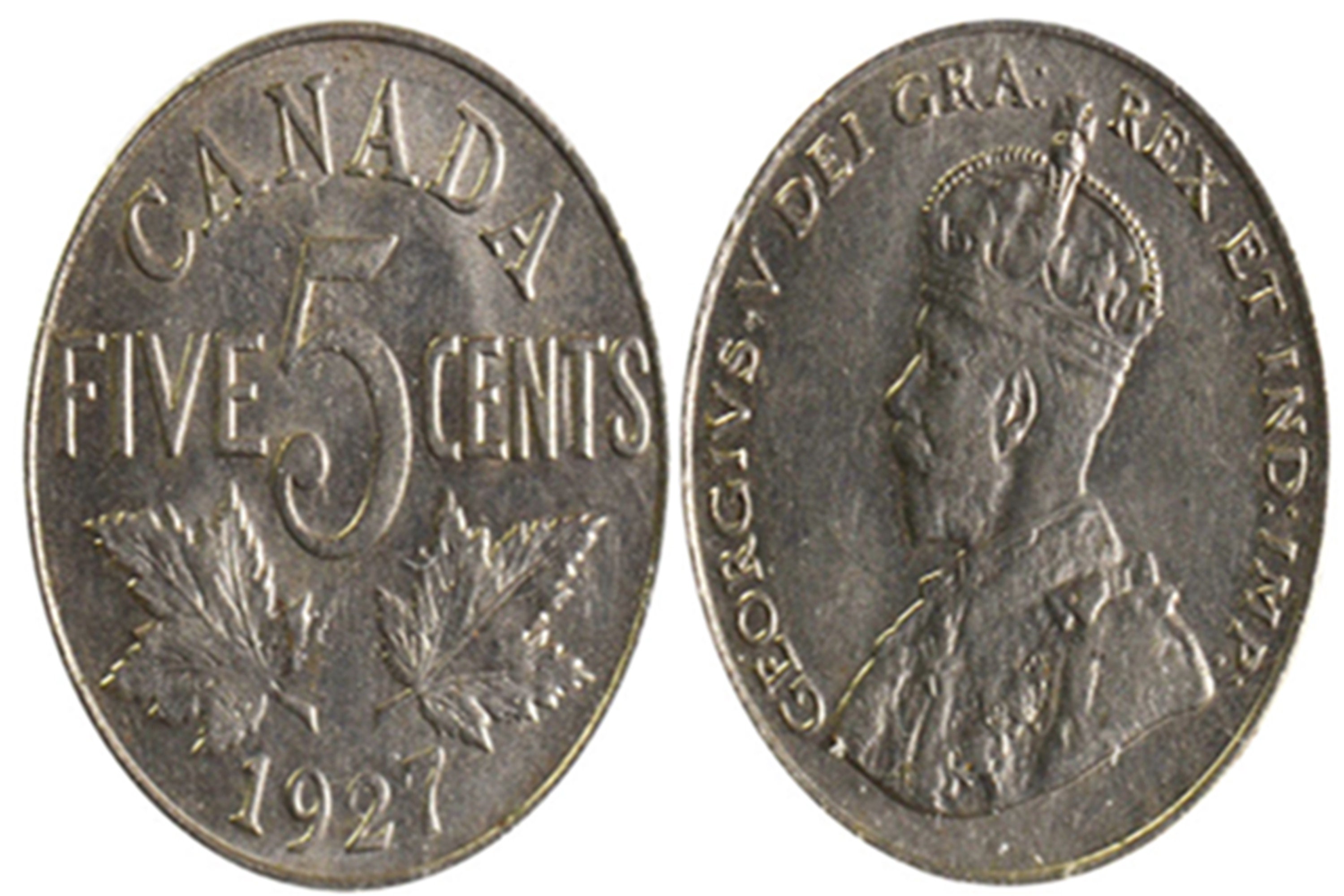 1927 Canadian 5-Cent Beaver Nickel CoinCirculated VF | Etsy