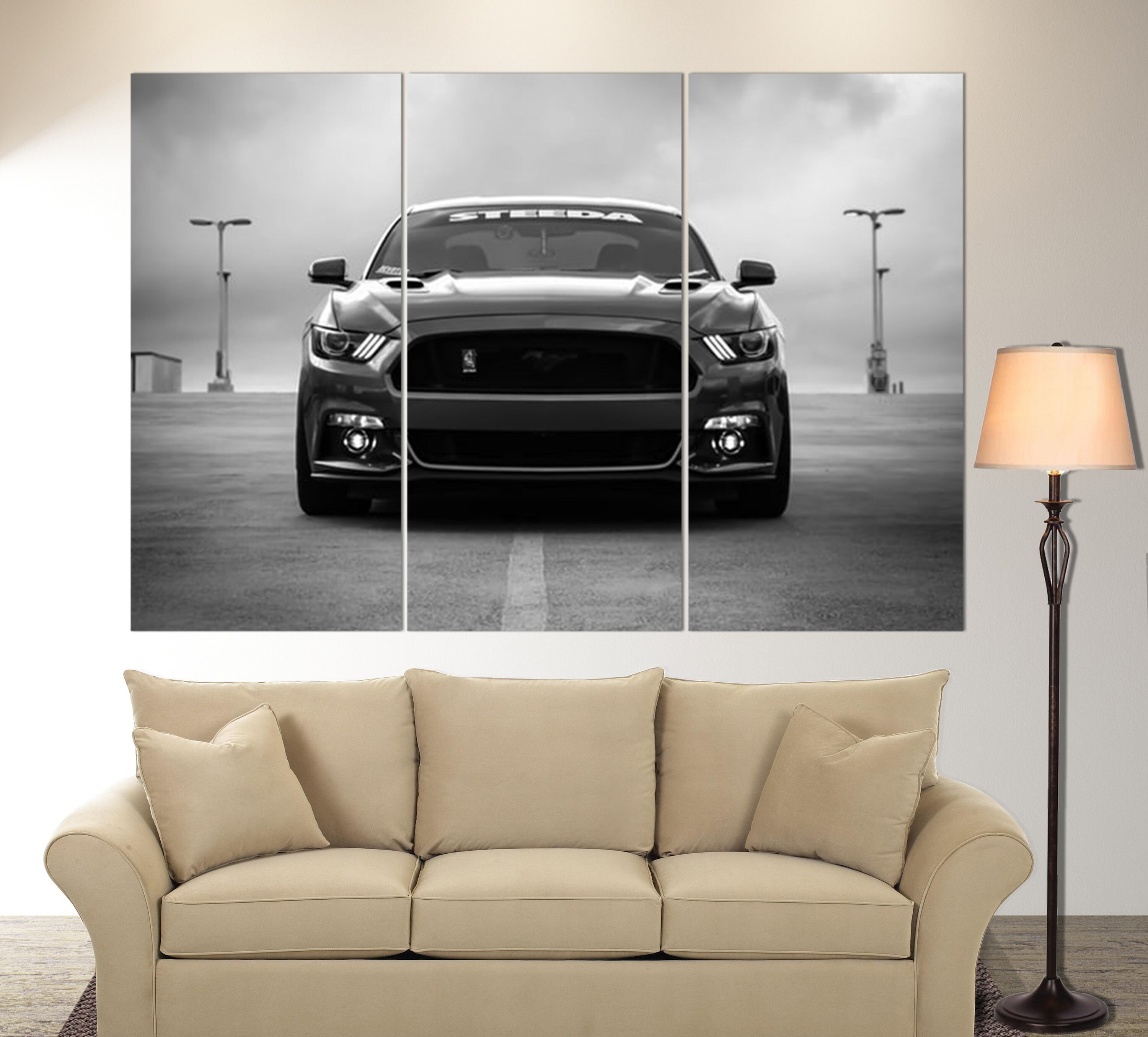 Ford Mustang Shelby Canvas Print, Mustang Wall Art, Ford Mustang Canvas ...