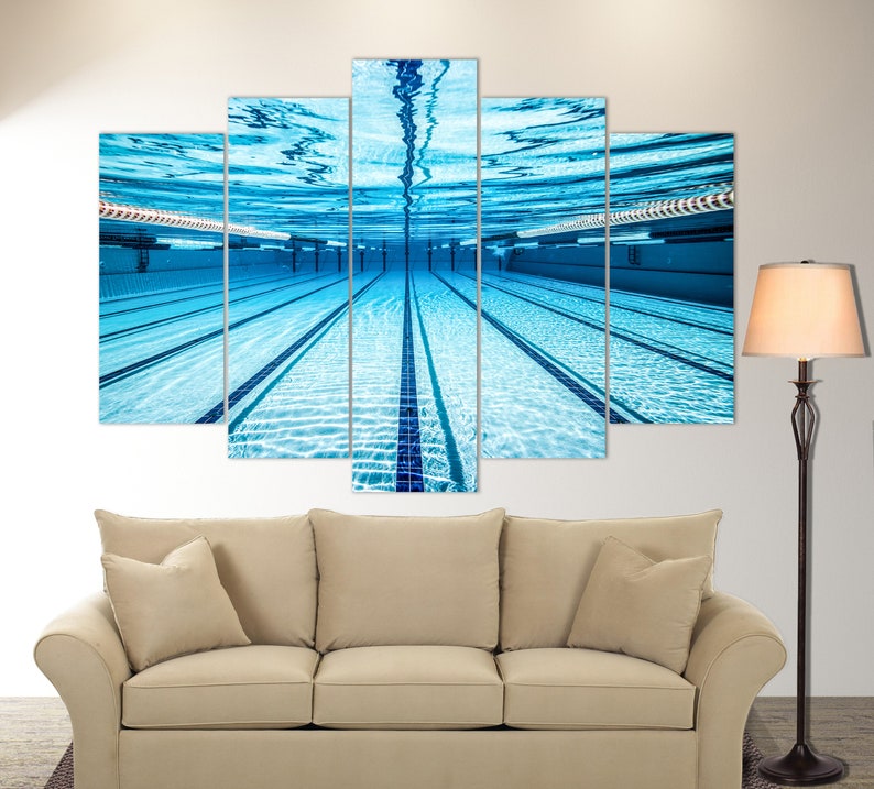 Swimming Wall Art, Swimming Pool Canvas Print, Swimming Gifts, Water ...
