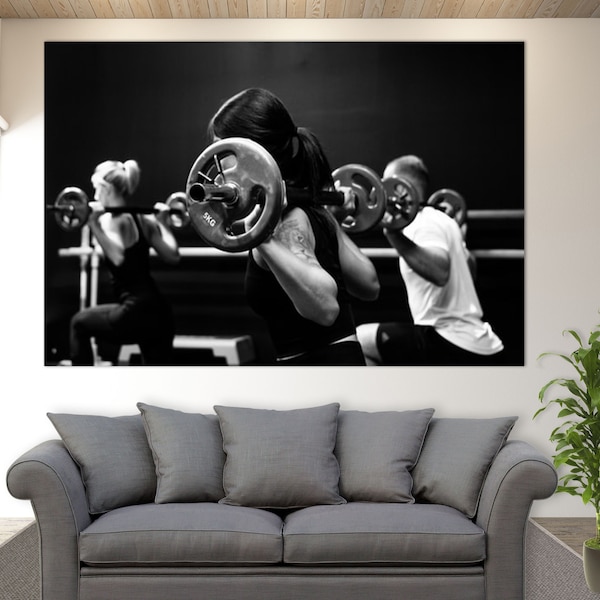 Fitness Wall Art, Workout Wall Art, Fitness Canvas Print, Gym Wall ...