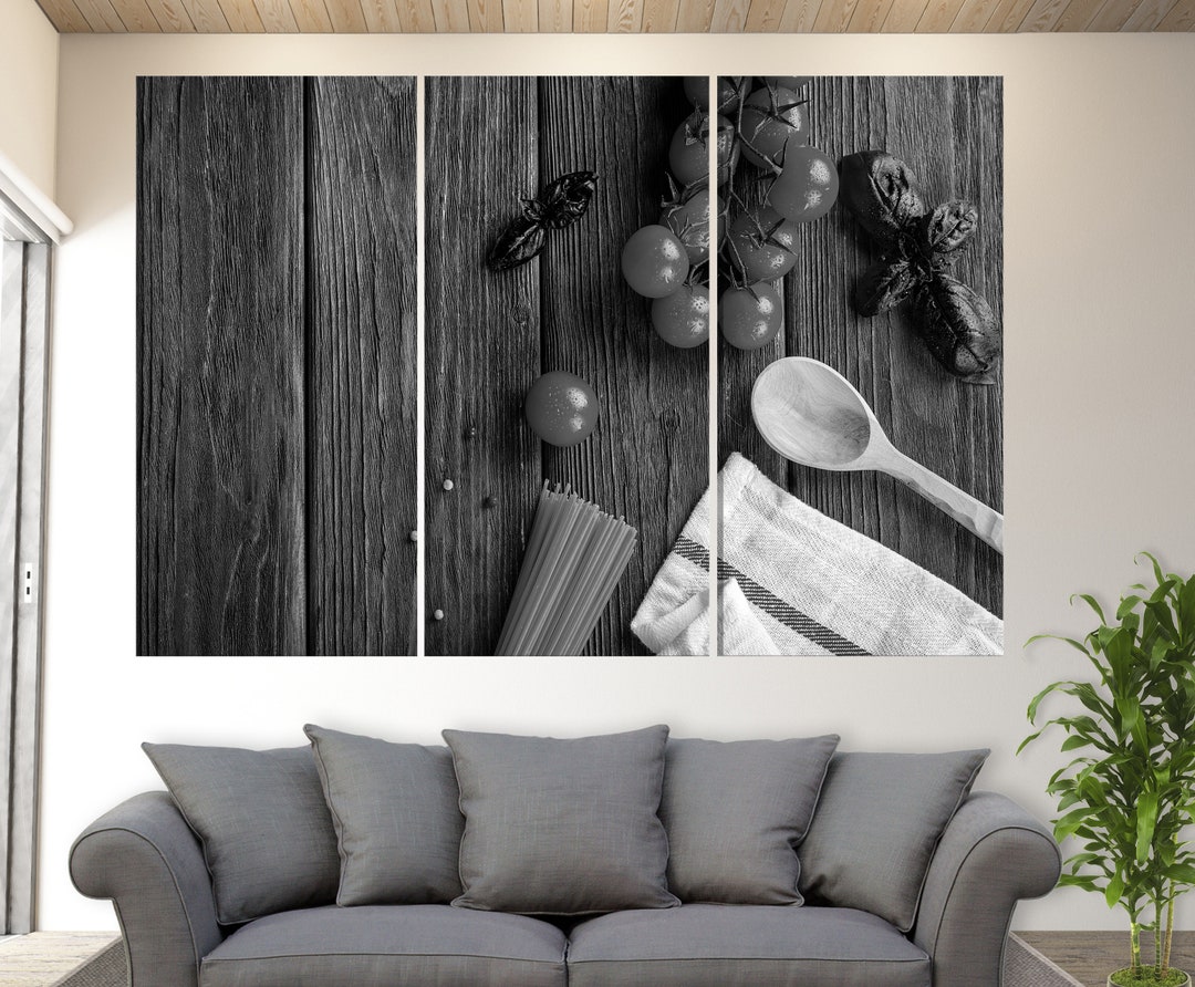 Spaghetti Print, Pasta Wall Art, Pasta Canvas Print, Pizzeria Wall ...