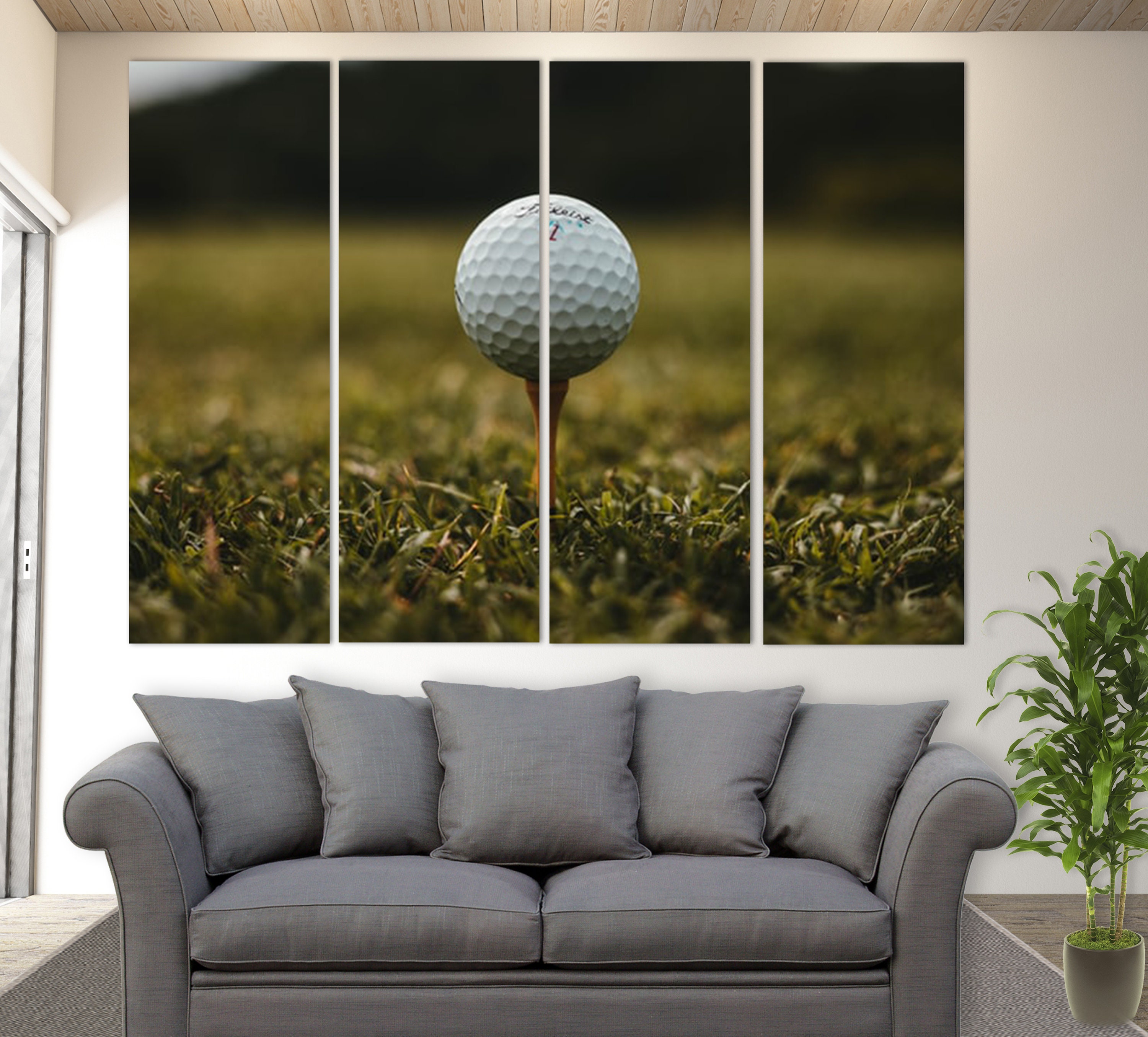 Golf Wall Art, Golf Ball Canvas Print - Etsy