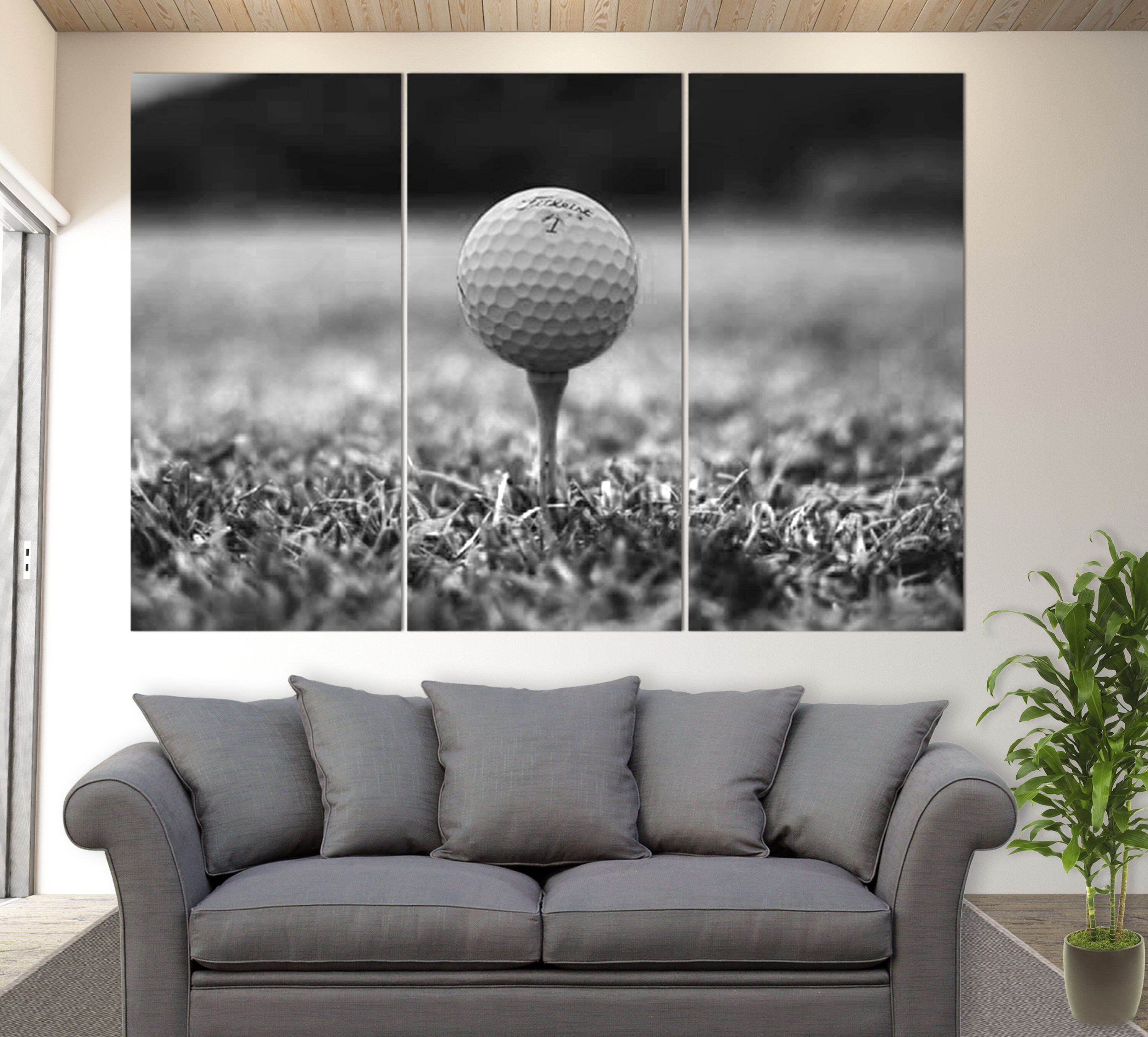Golf Wall Art, Golf Ball Canvas Print - Etsy