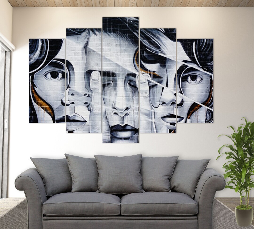 Abstract Street Art, Graffiti Canvas Wall Art, Graffiti Canvas Print ...