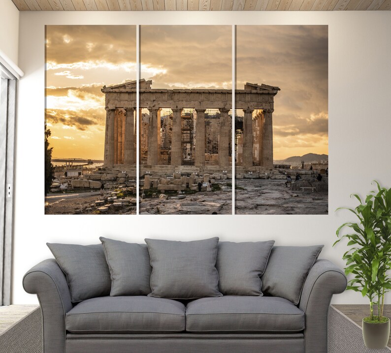 Ancient Greece Wall Art, Parthenon Canvas Print, Athens Wall Art ...