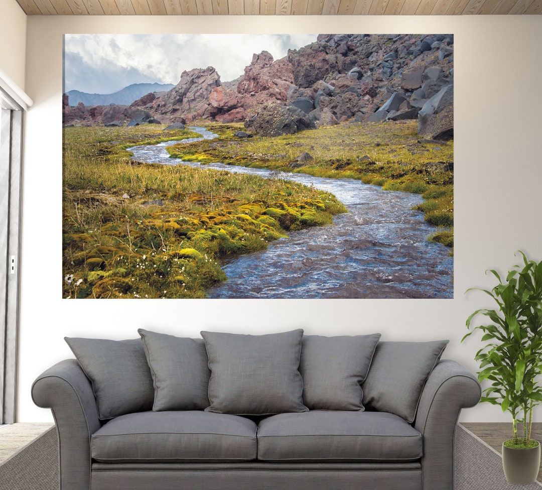 The Caucasus Wall Art, Caucasus Canvas Print, River Canvas Print ...