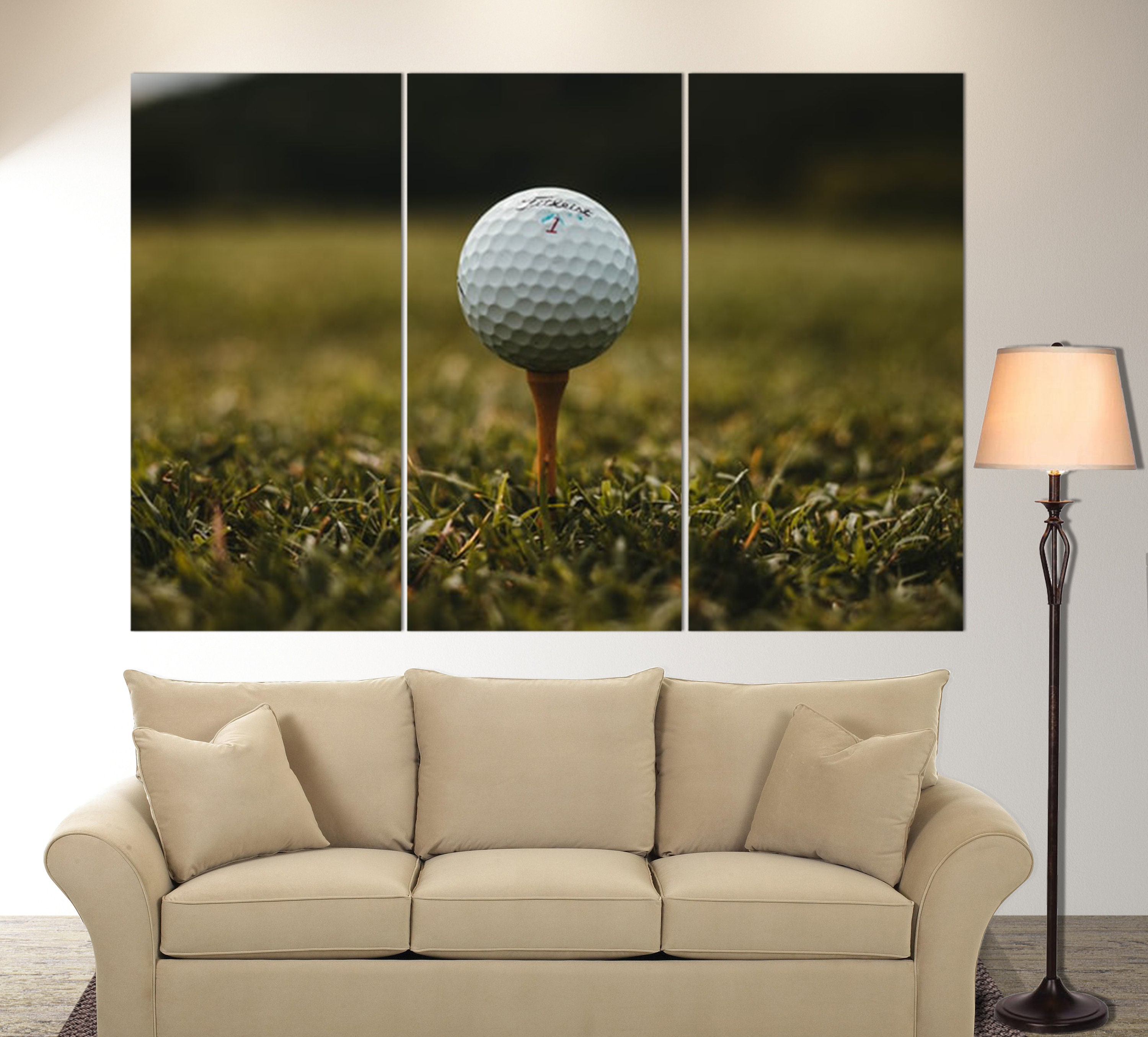 Golf Wall Art, Golf Ball Canvas Print - Etsy