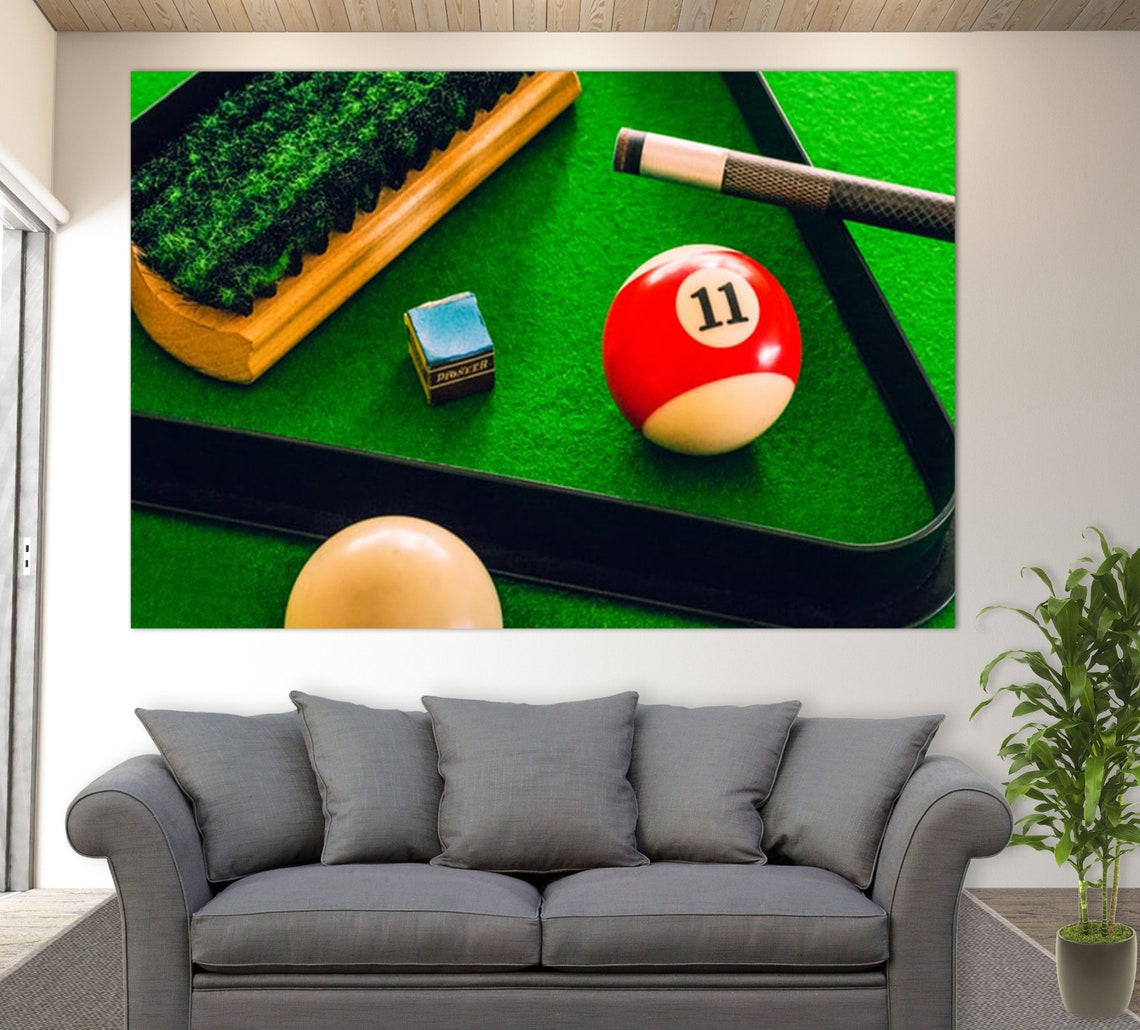 Billiards Canvas Art Billiards Room Decor Billiards Print - Etsy
