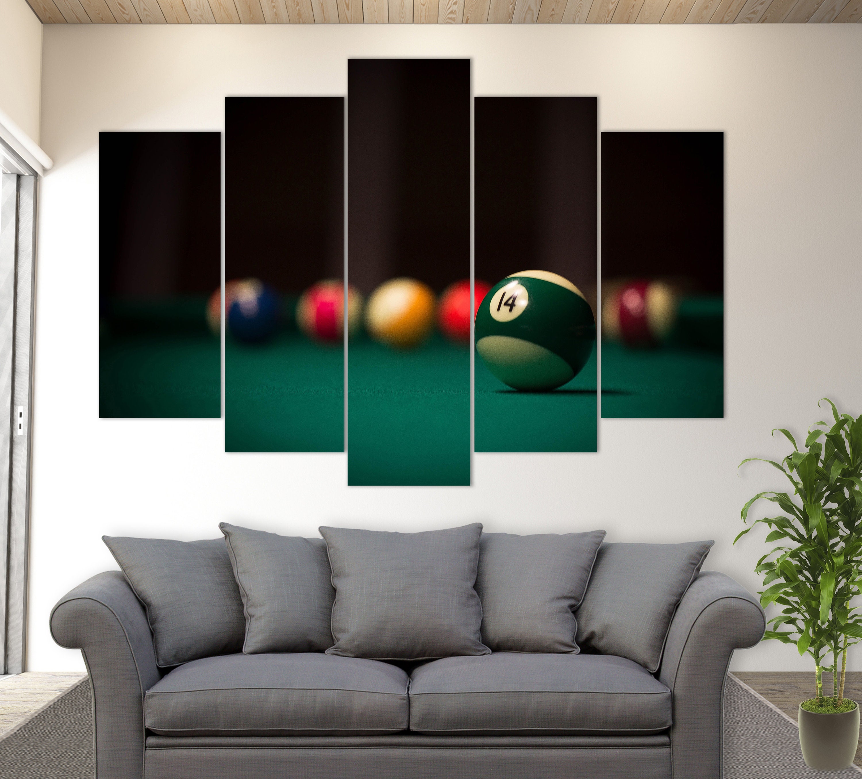 Pool Table Canvas Print Billiards Wall Art Billiards Canvas - Etsy