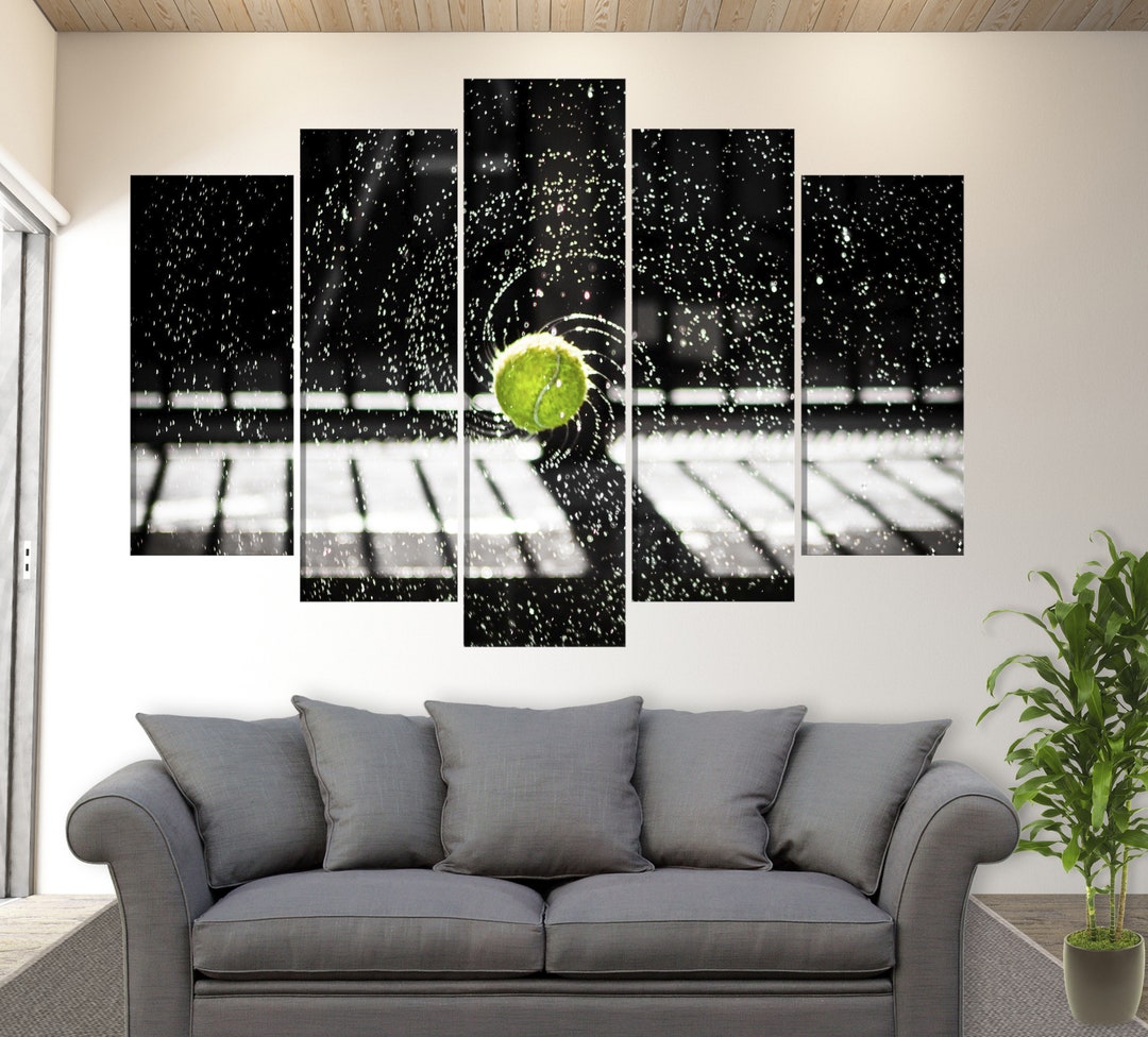 Abstract Tennis Canvas Print, Tennis Wall Art, Tennis Fan Gift, Tennis ...