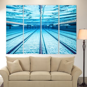 Swimming Wall Art, Swimming Pool Canvas Print, Swimming Gifts, Water ...