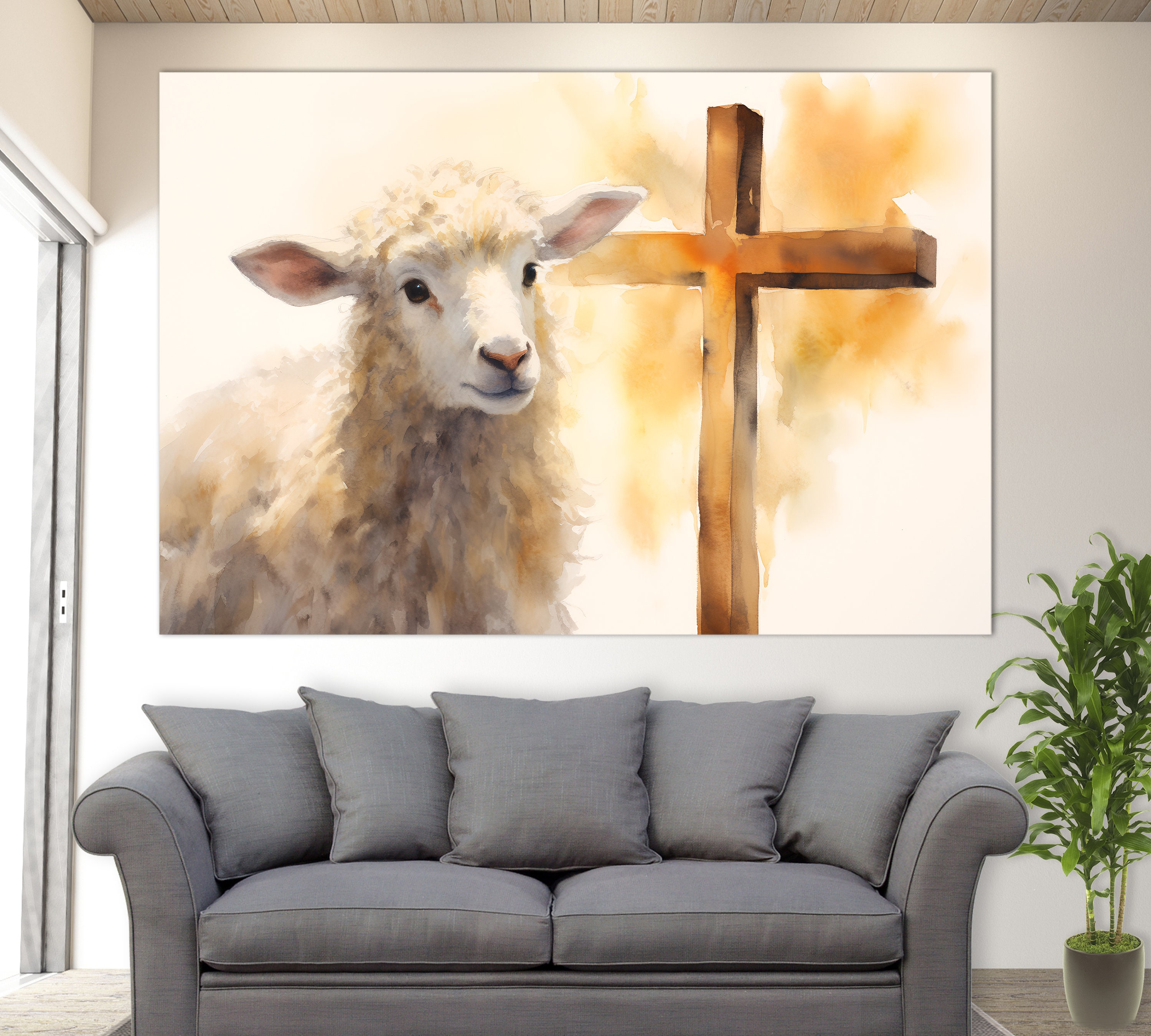 Watercolor Religious Art, Abstract Art Print, Christian Wall Art ...