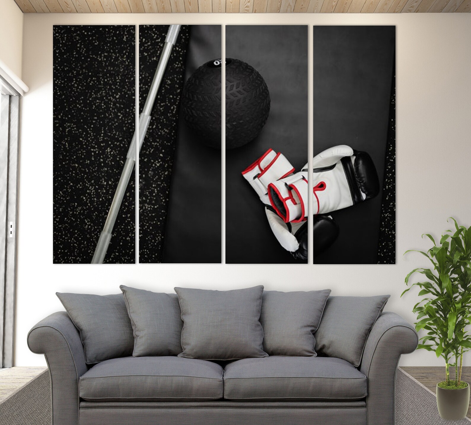 Workout Wall Art Boxing Canvas Print Boxing Wall Art Boxer - Etsy UK