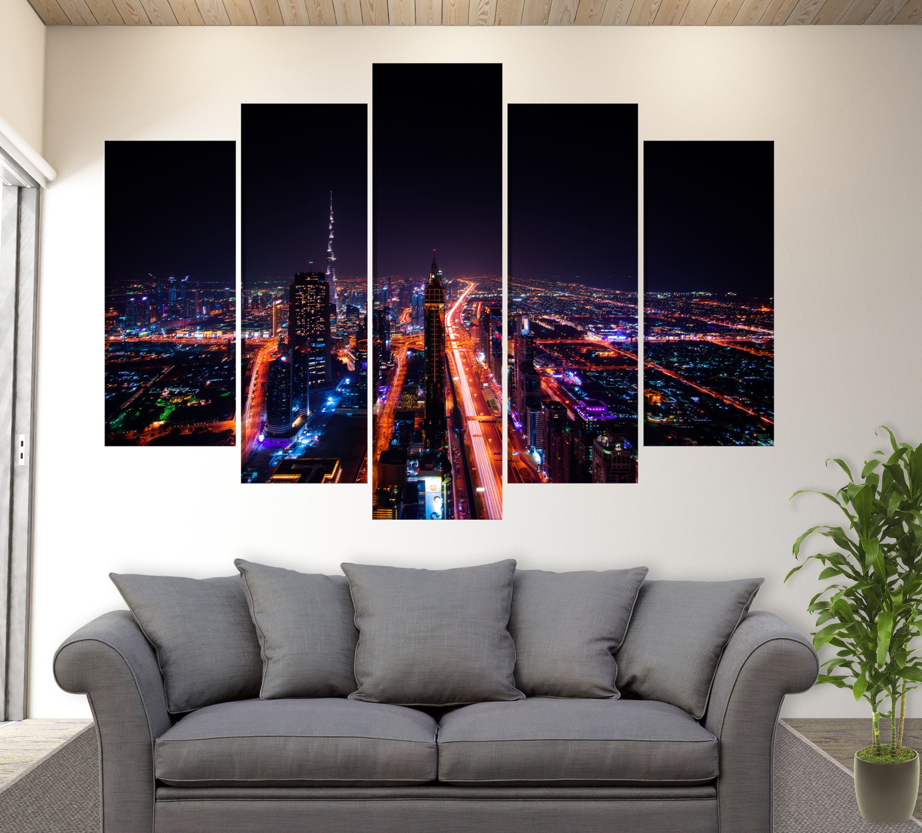 Dubai Canvas Print, Dubai Skyline, Dubai Wall Art, Dubai Photo, UAE ...