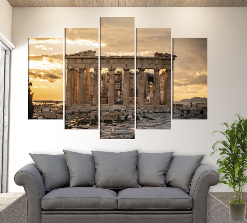 Ancient Greece Wall Art, Parthenon Canvas Print, Athens Wall Art ...
