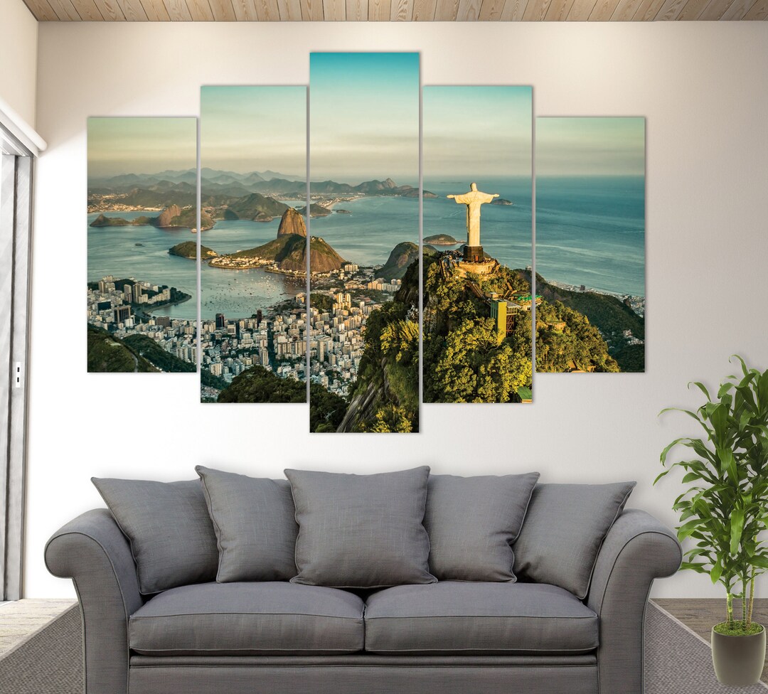 Rio De Janeiro Wall Art, Rio Skyline, Rio Canvas Print, Christ the ...