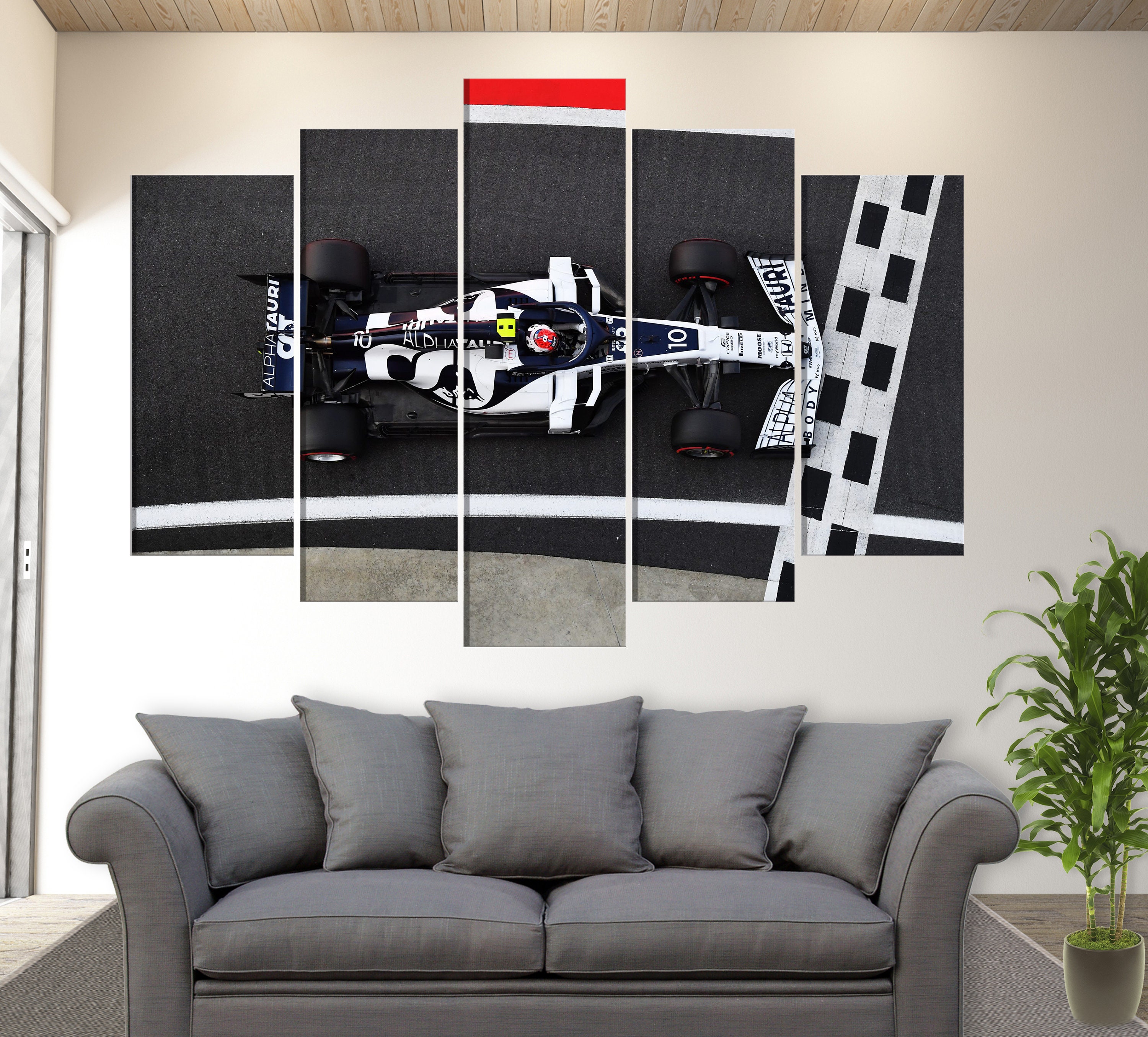 Pierre Gasly Canvas Print, Formula 1 Wall Art, Pierre Gasly Wall Art ...