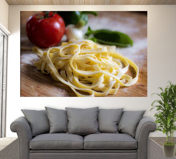 Pasta Wall Art Pasta Canvas Print Pizzeria Wall Decor | Etsy