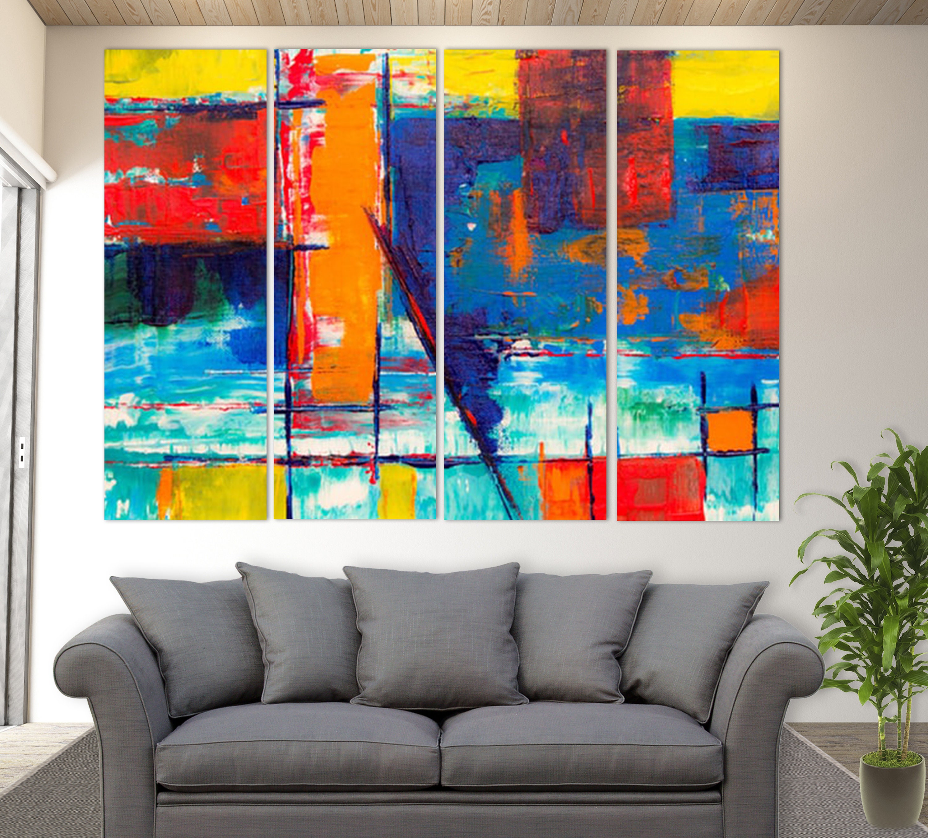 Abstract Wall Art, Abstract Wall Decor, Contemporary Wall Art, Abstract ...