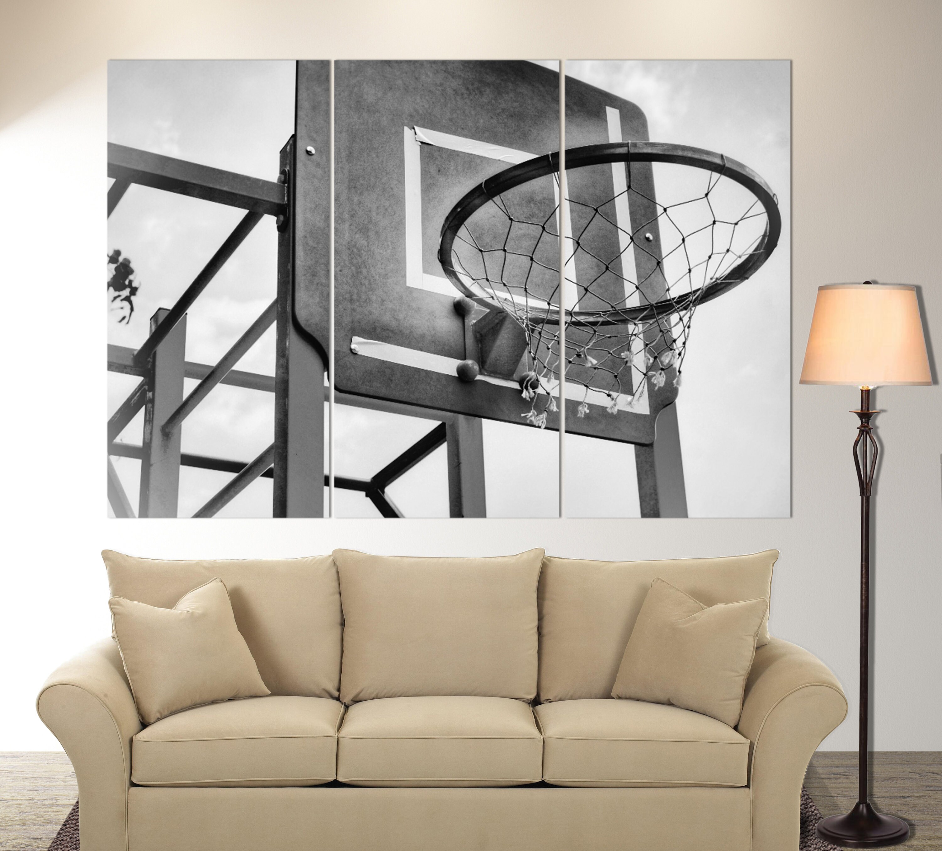 Vintage Basketball Wall Art Basketball Canvas Print - Etsy