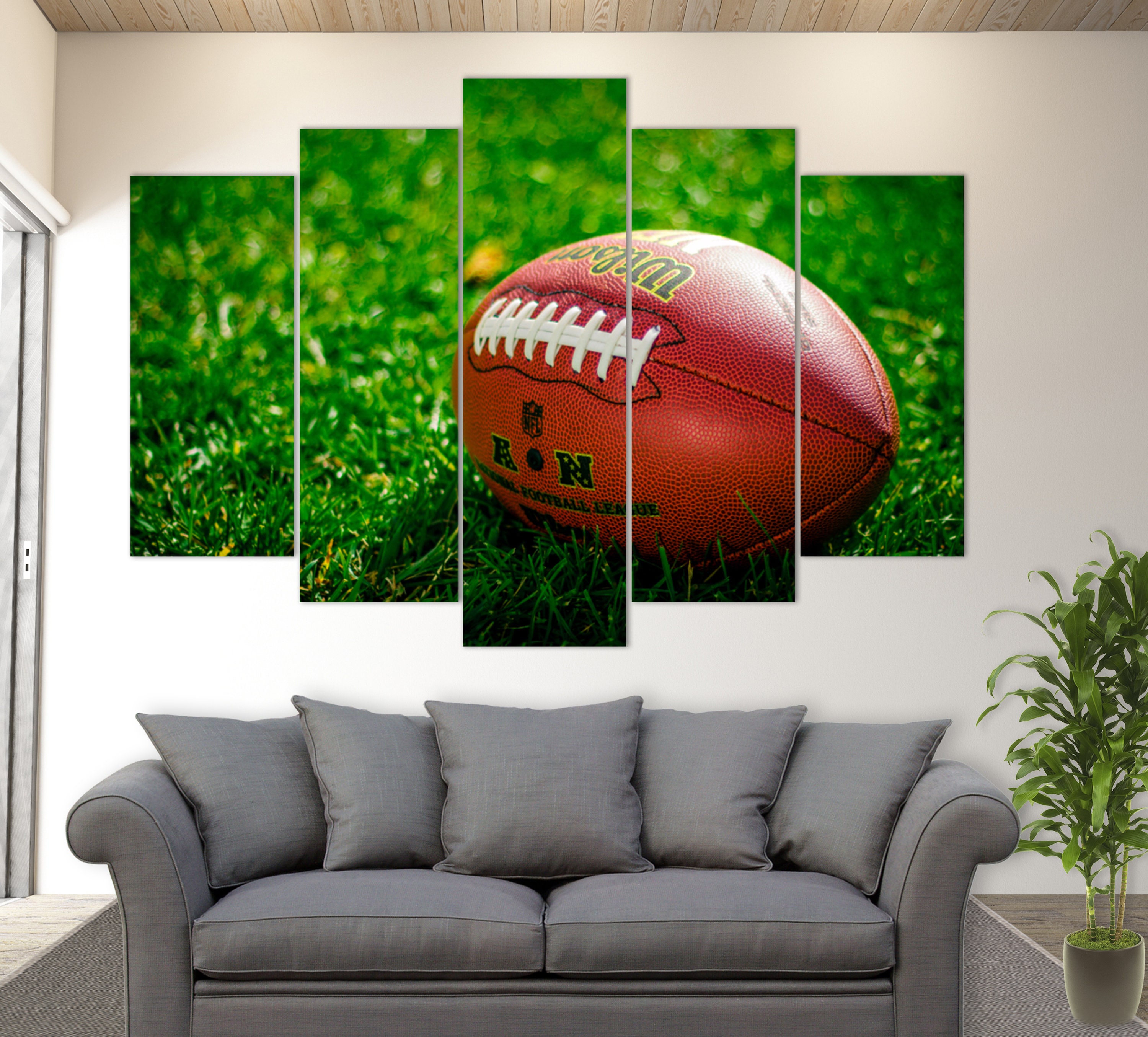Football Wall Art Football Canvas Print Football Wall Decor - Etsy