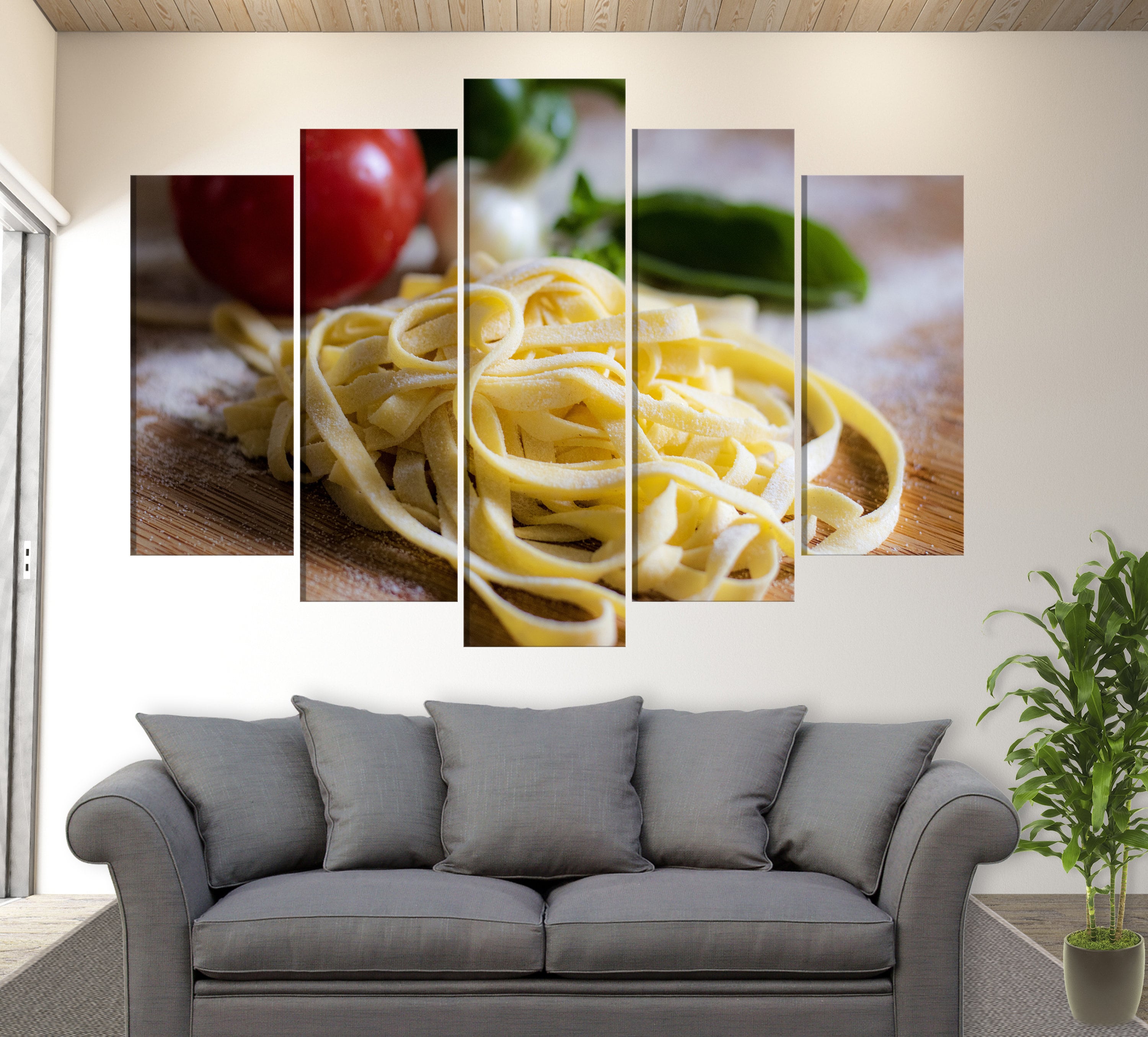 Pasta Wall Art, Pasta Canvas Print, Pizzeria Wall Decor, Italian ...