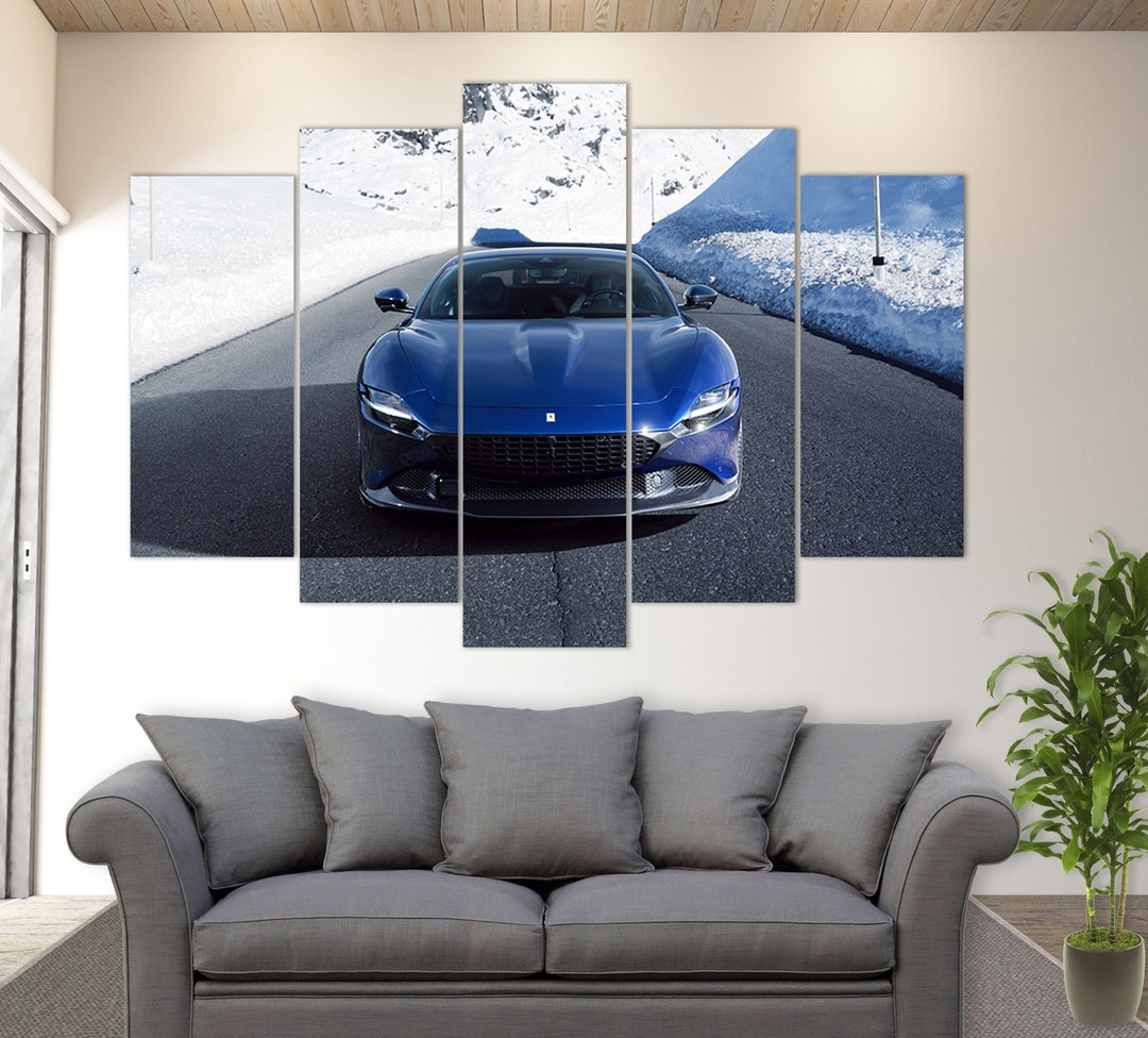 Ferrari Roma Canvas Print, Ferrari Wall Art, Sport Cars Wall Art ...