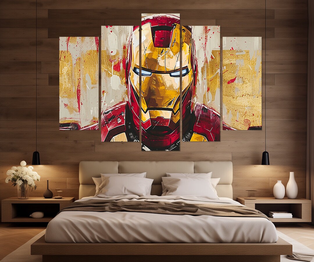 Avengers Wall Art, Iron Man Canvas Print, Iron Man Painting ...