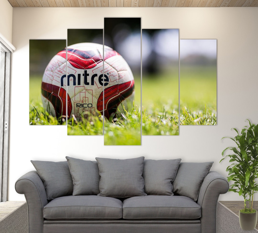 Soccer Canvas Wall Art, Soccer Canvas Print, Football Wall Decor ...