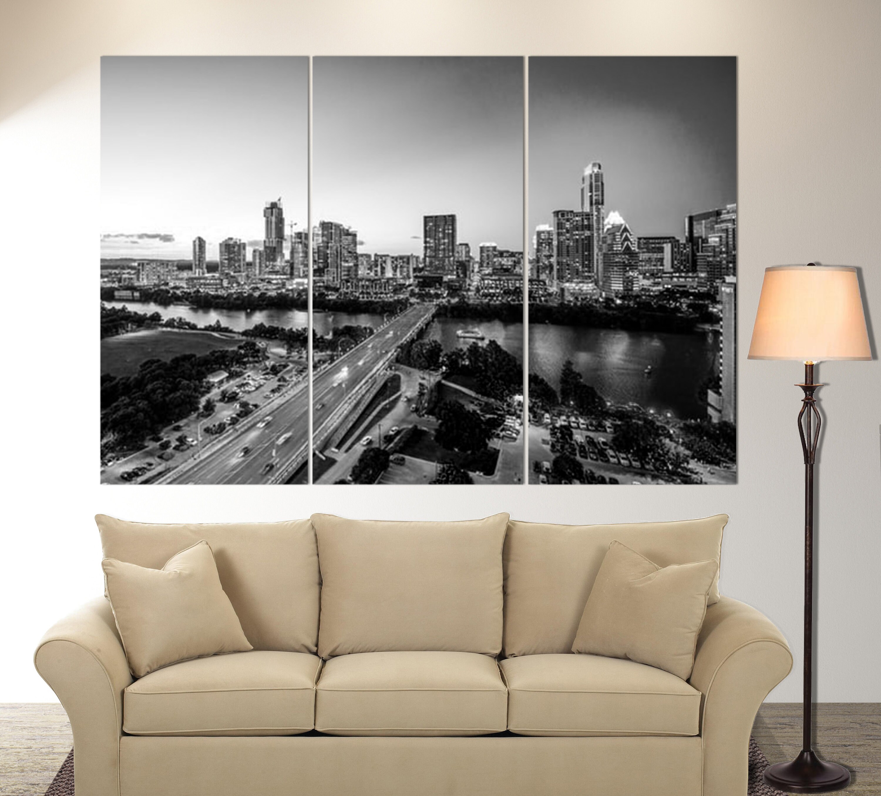 Austin Wall Art, Austin Skyline, Austin Canvas Print, Texas Wall Art - Etsy