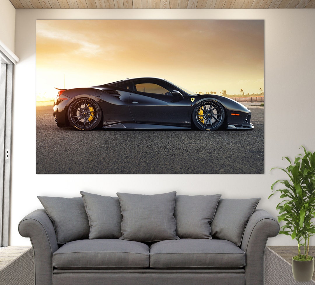 Ferrari 458 GTB Siracusa Canvas Print, Sport Cars Wall Art, Ferrari ...
