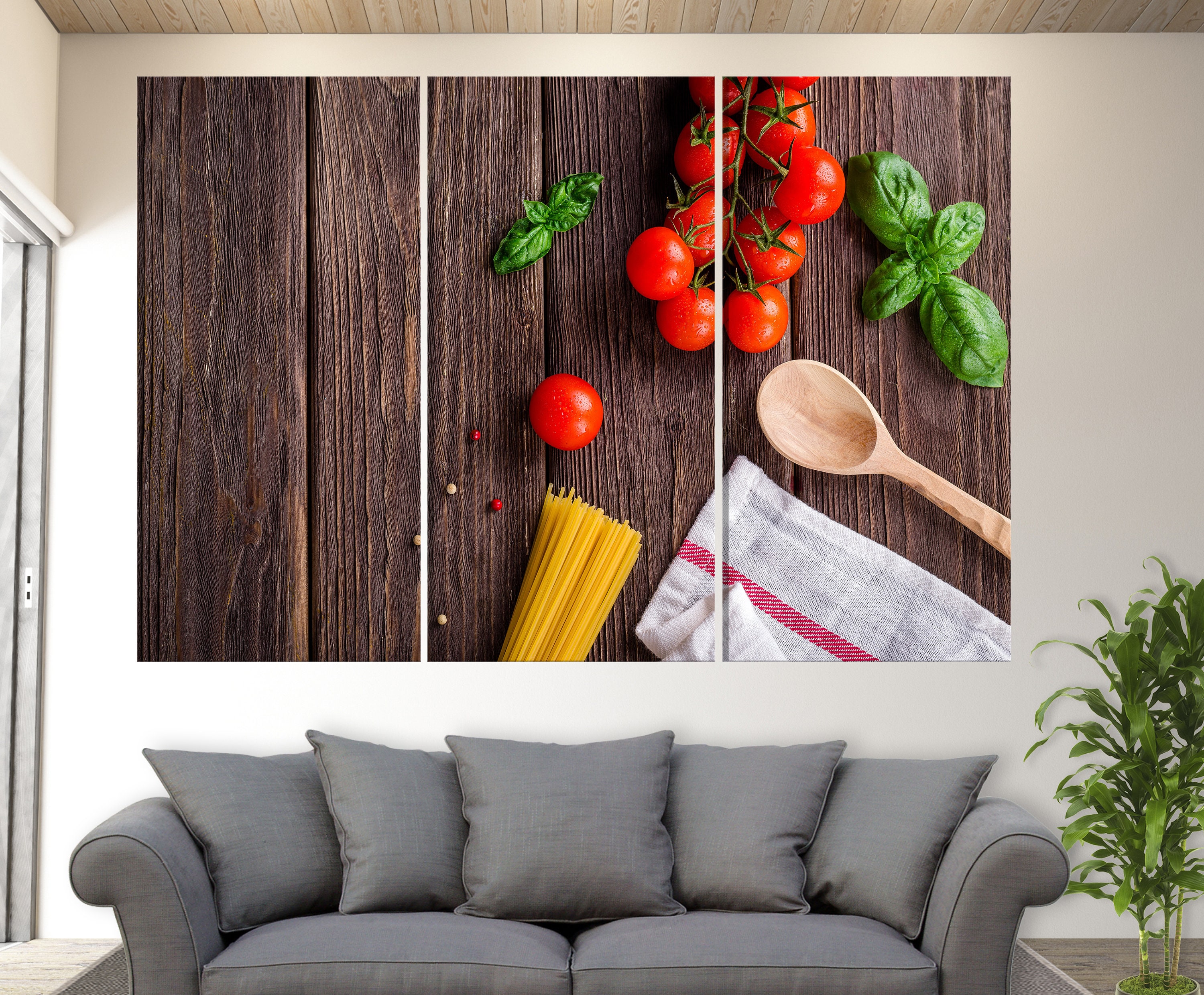 Spaghetti Print Pasta Wall Art Pasta Canvas Print Pizzeria - Etsy UK