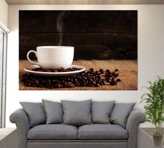 Lienzo De Café Para Pared Tazas De Café Vintage Brunch Pintura
