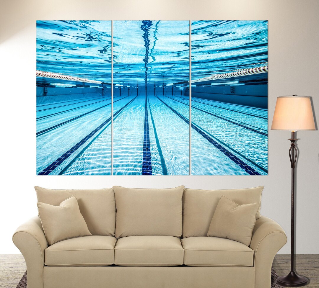 Swimming Wall Art, Swimming Pool Canvas Print, Swimming Gifts, Water ...