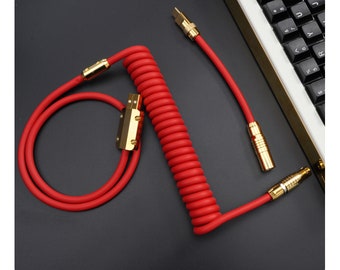 Custom Coiled Keyboard Usb Cable - Etsy