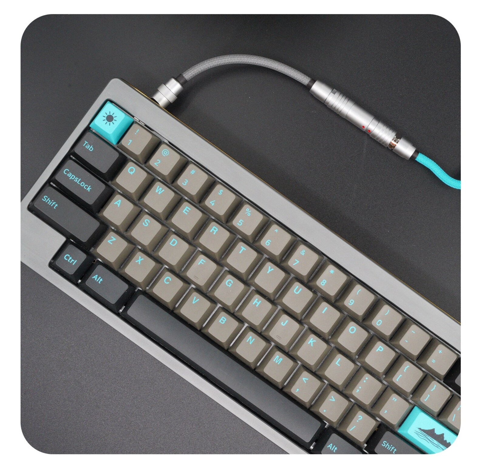 Keyboard Cable Custom Cable Handmade Cable GMK Ocean Dolch - Etsy