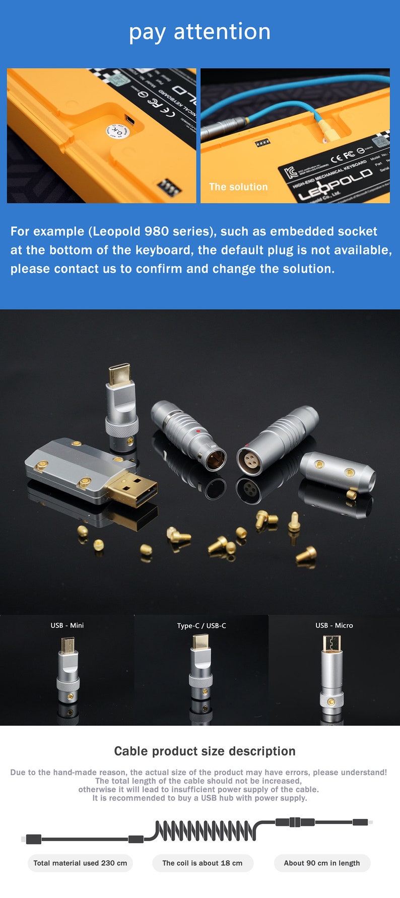 Custom Coiled Keyboard Usb Cable - Etsy