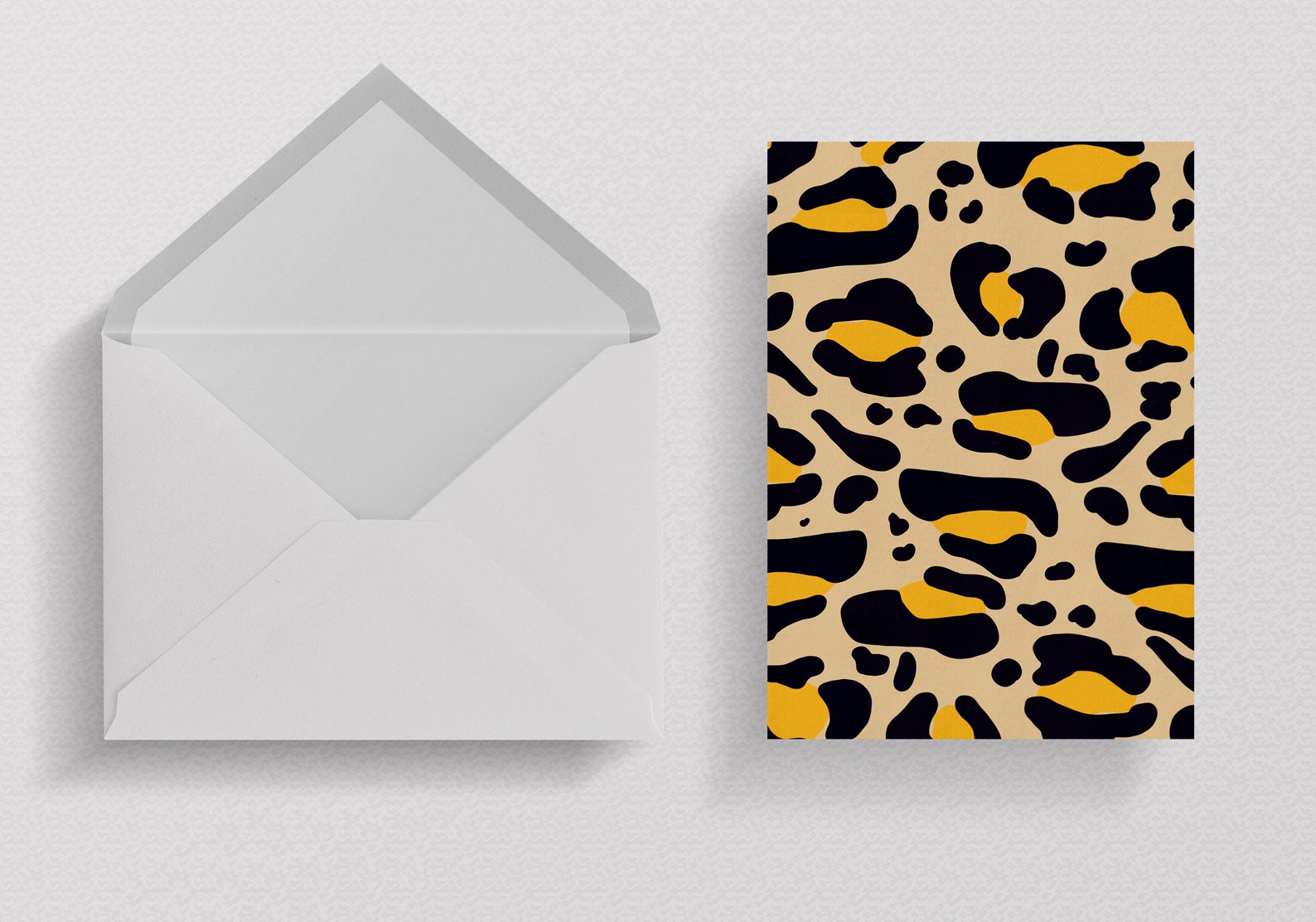 Pack of 6 Halloween Cards Greeting Cards Leopard pattern | Etsy