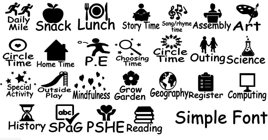 Personalised Visual Classroom Timetable Wood Slice Timetable - Etsy