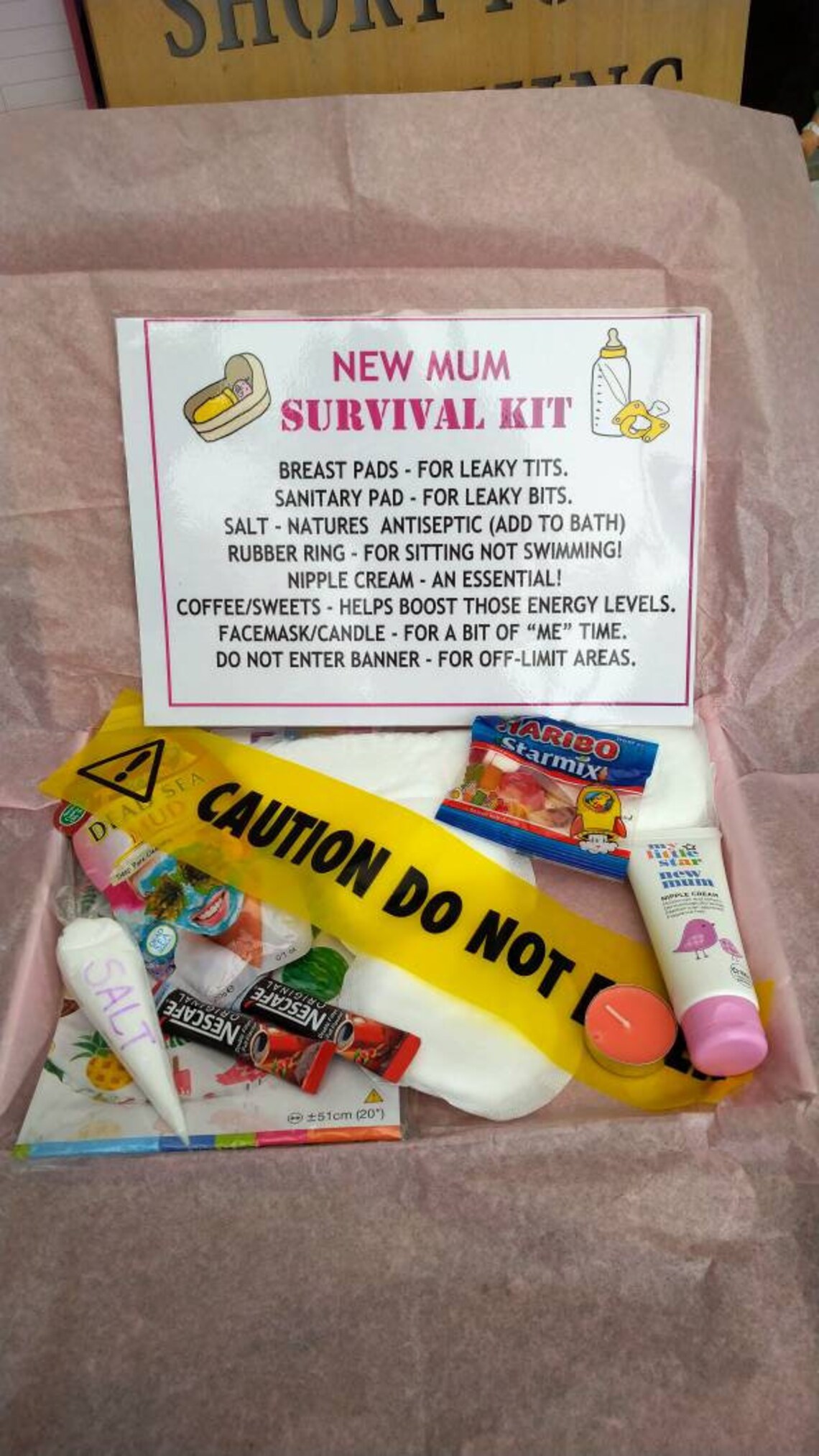 New Mum Survival Kit/letterbox Gifts /baby Shower /funny Gift /new Mom ...