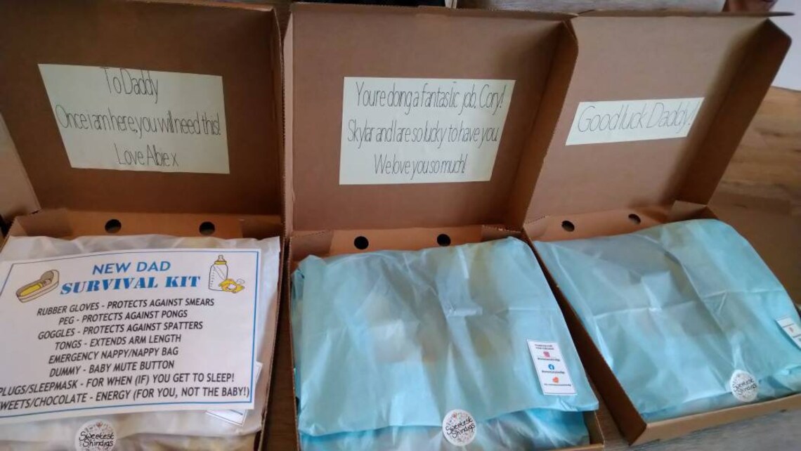 New Dads Survival Kit/letterbox Gifts /baby Shower/ Funny Gift ...