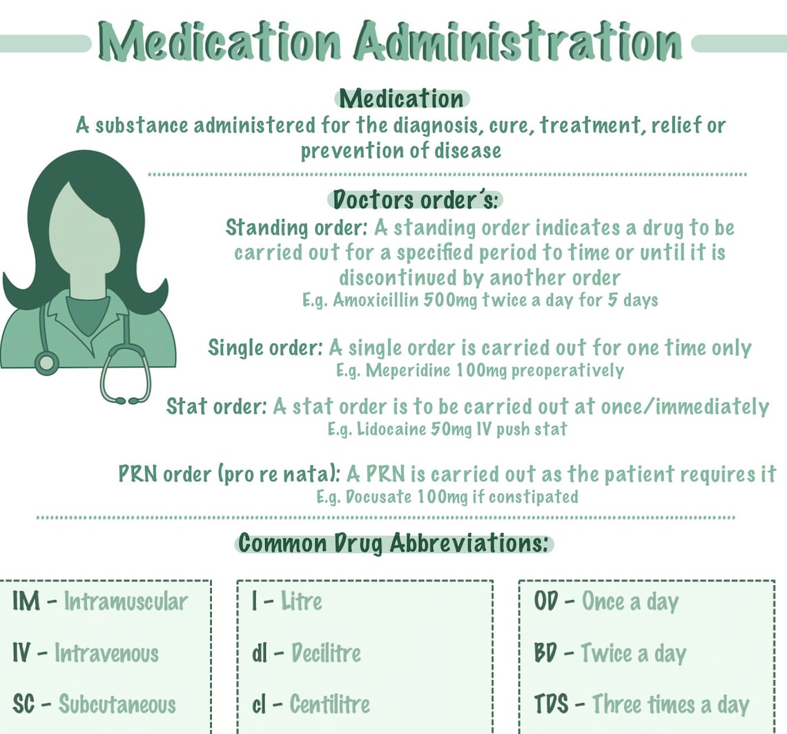 The Basics to Medication Administration -downloadable PDF Notes - Etsy