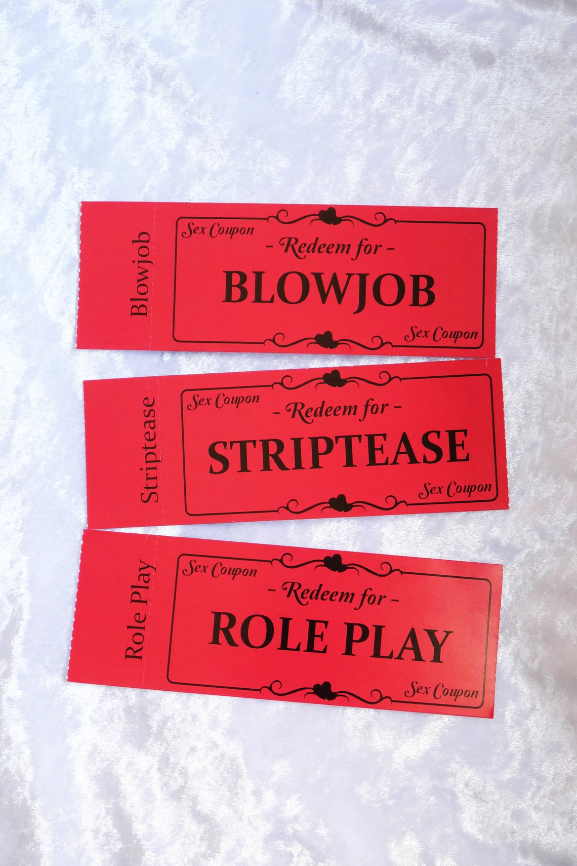 Sex Coupons for Him or Her Physical Tickets Naughty | Etsy