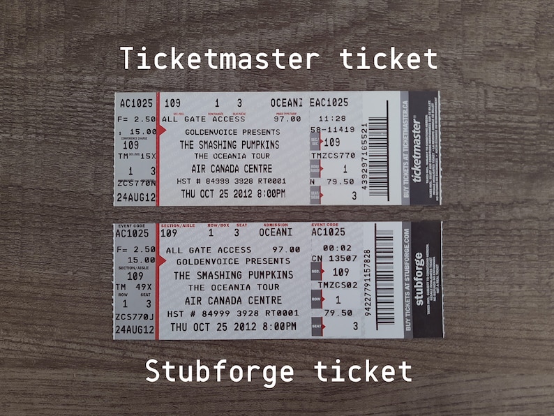 PRINTED Custom Wedding Invitation Tickets With RSVP and Envelopes ...