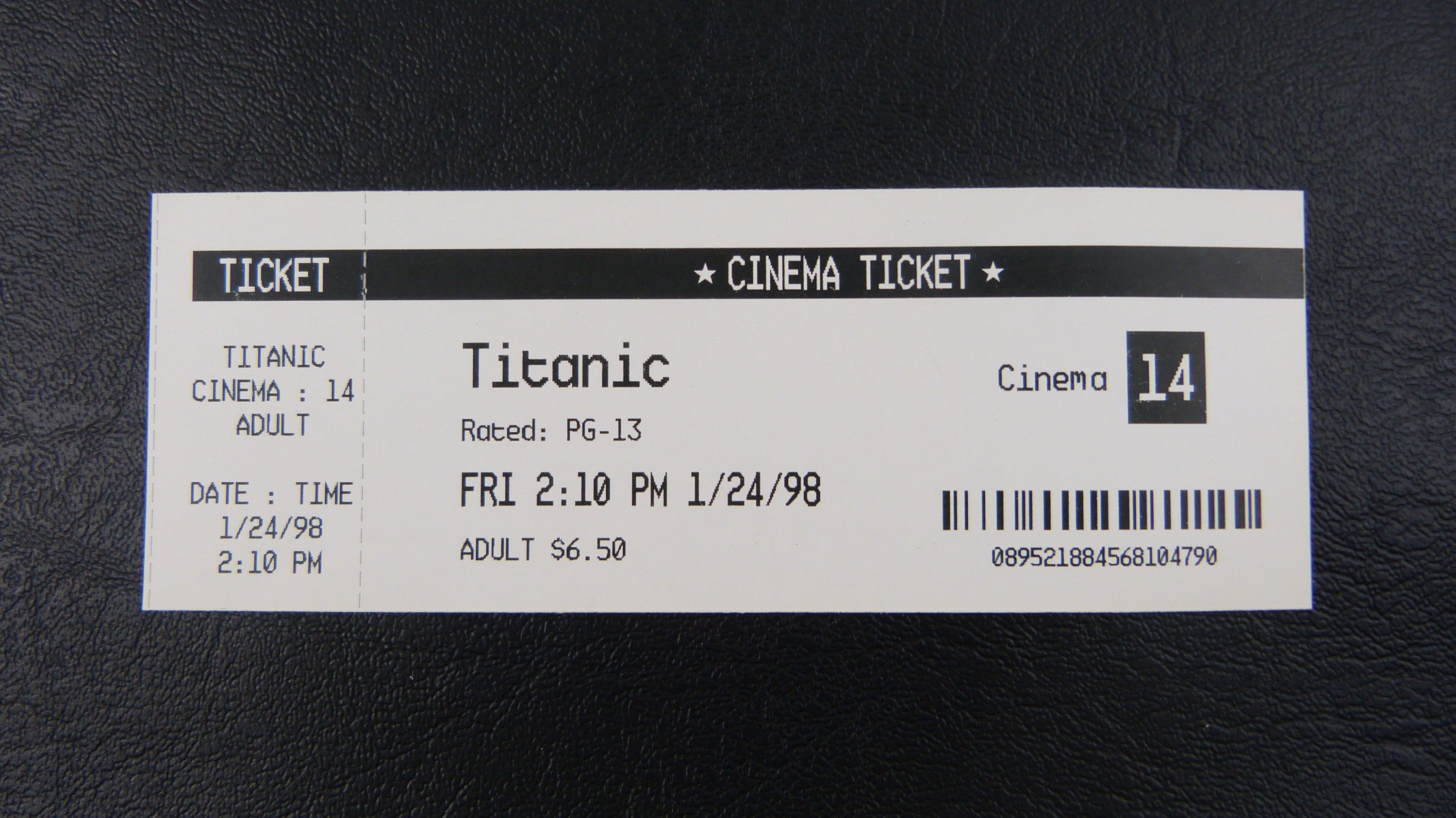 Movie Ticket Stub Fully Customizable Cinema Theater - Etsy