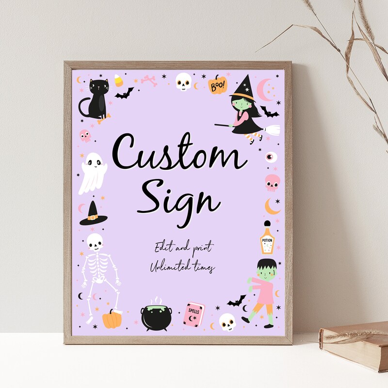 Halloween Party Sign - Etsy