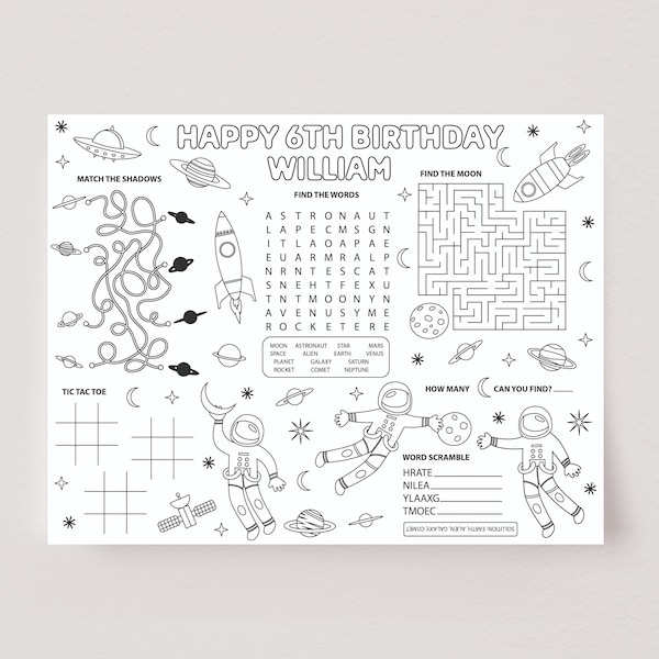 Space Themed Party - Etsy