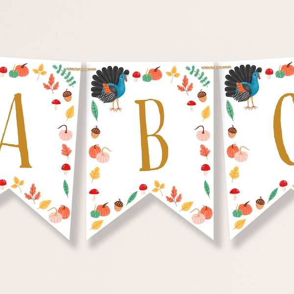 Thanksgiving Banner - Etsy
