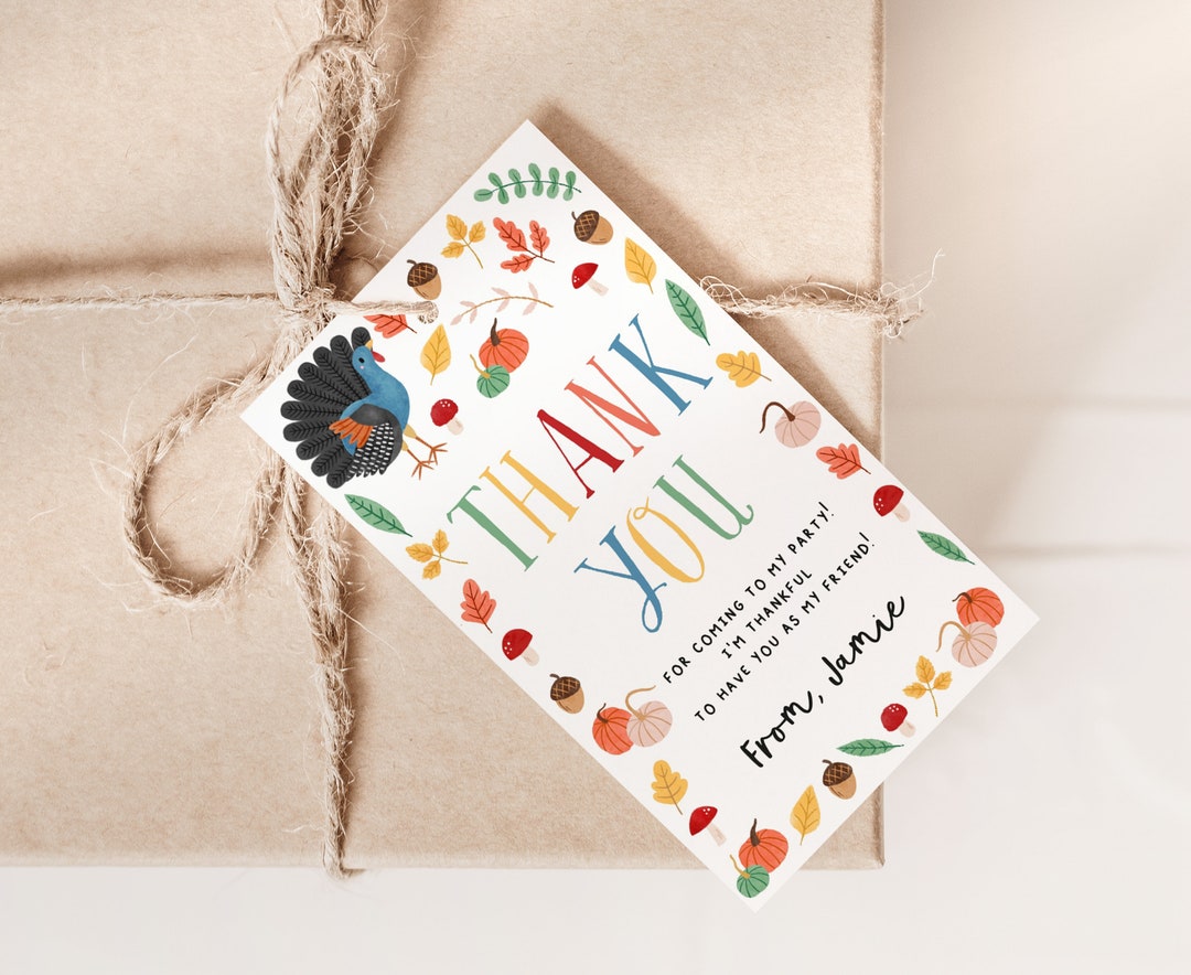 Editable Thanksgiving Gift Tags Thanksgiving Favor Tags - Etsy